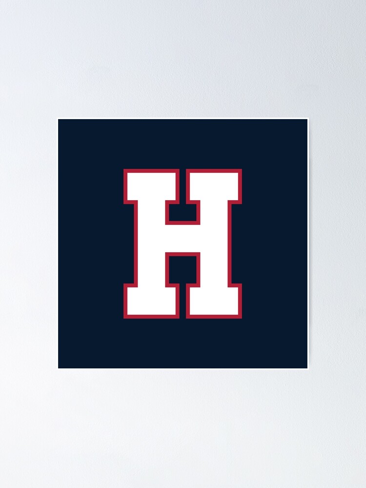 "Houston - Letter H Helmet Face Mask" Poster by Coollage | Redbubble