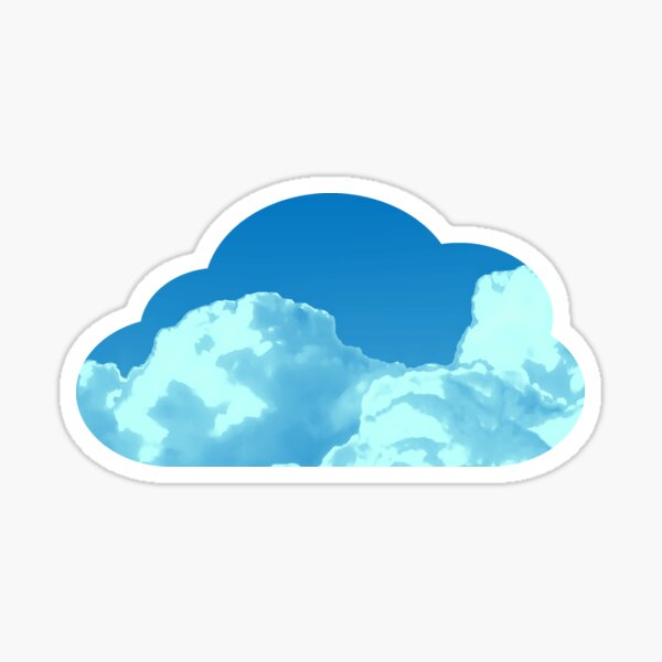 "Blue Cloud" Sticker by Takoto | Redbubble