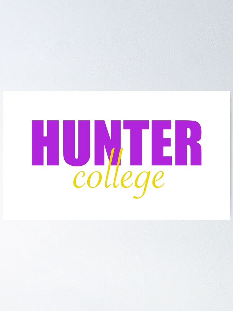 "Hunter College purple & gold" Poster for Sale by rebecca2217 | Redbubble