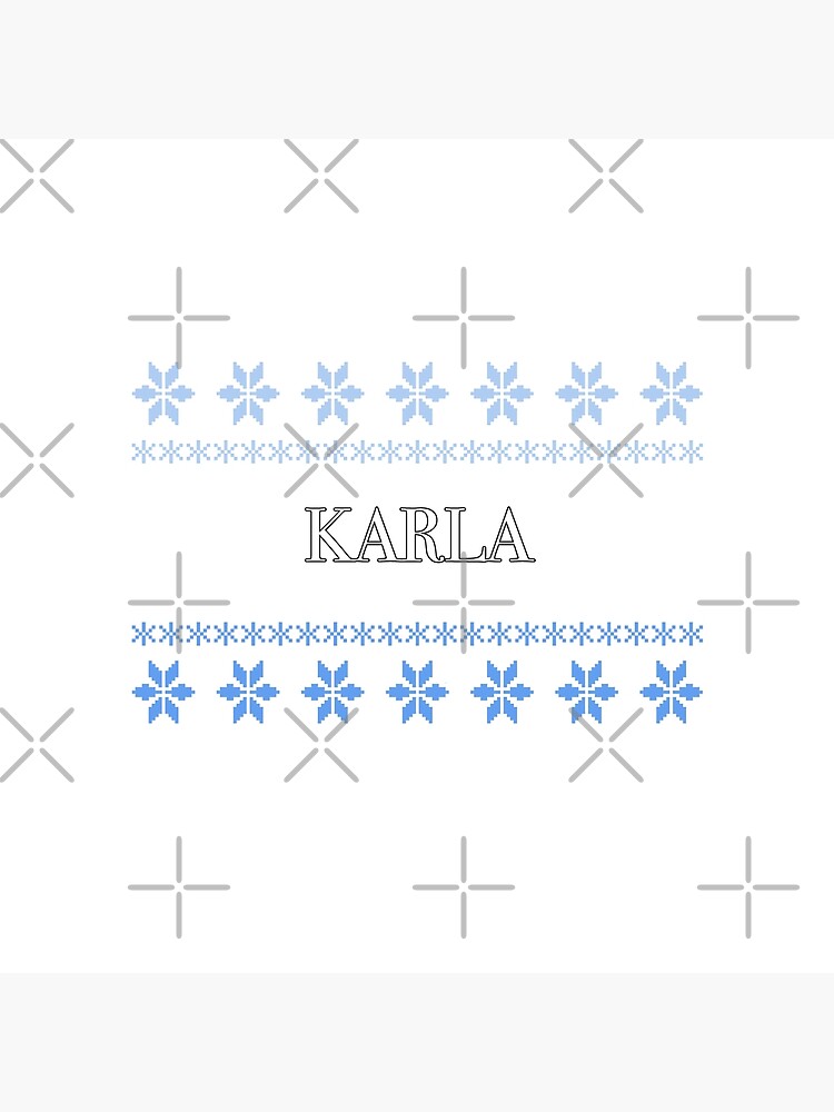 Lámina fotográfica «Mi nombre es Karla Etiqueta de nombre Diseño ...