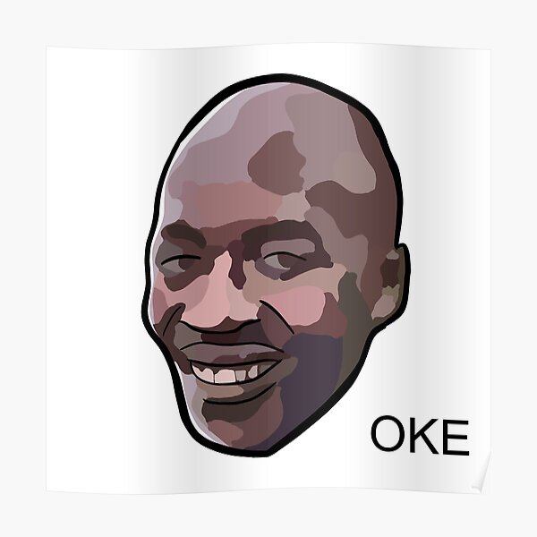 "OKE cartoon meme" Poster by Ondis | Redbubble