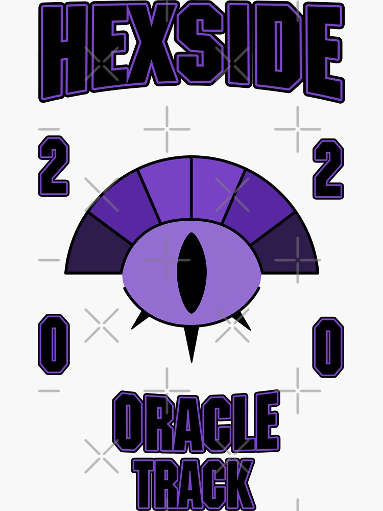 Pegatina «Hexside - Oráculo Track» de debsruizart | Redbubble