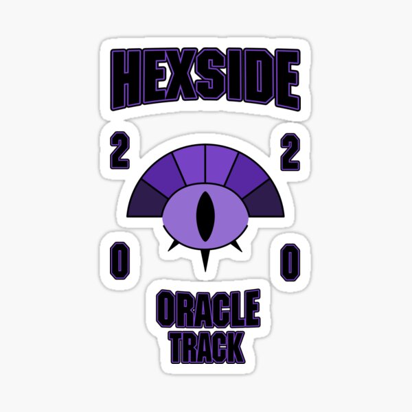 Pegatina «Hexside - Oráculo Track» de debsruizart | Redbubble