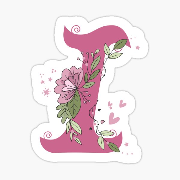 "letter i" Sticker for Sale by foryoudesign | Redbubble