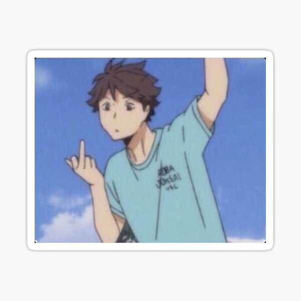 "oikawa haikyuu " Sticker for Sale by cxitlynnxo | Redbubble