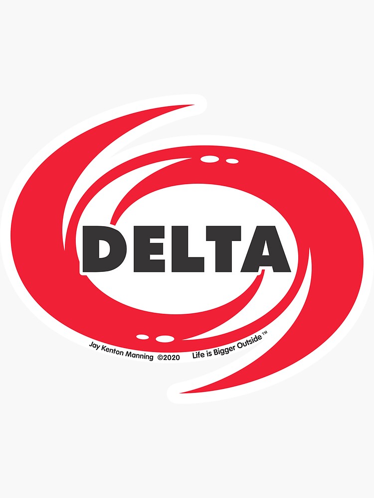 "Delta Hurricane Sticker- Weatherproof!" Sticker for Sale by ArtGeeky ...
