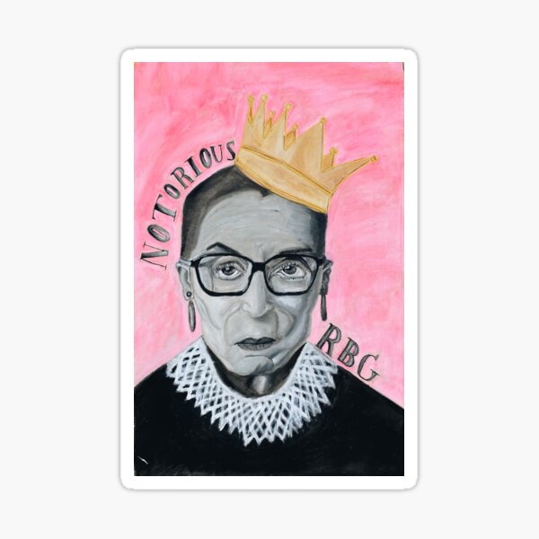 "Notorious RBG" Sticker for Sale by ChloesPopUp | Redbubble