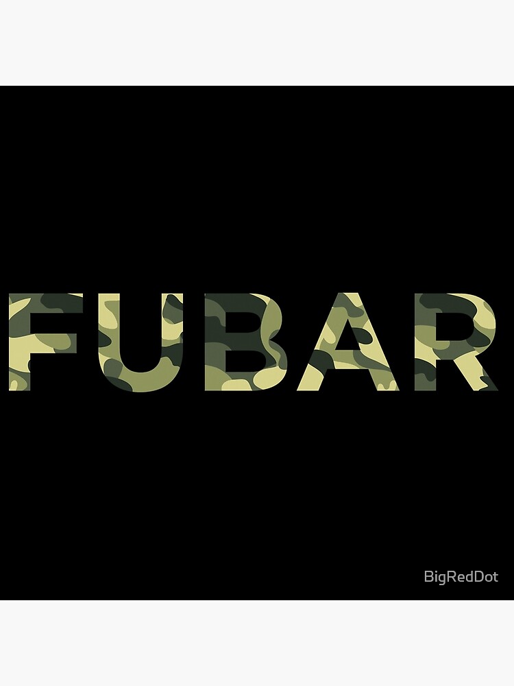 "FUBAR ARMY Gesichtsmaske Militär" Fotodruck von BigRedDot | Redbubble