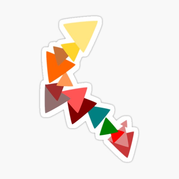 "Triangles" Sticker for Sale by Magileo | Redbubble