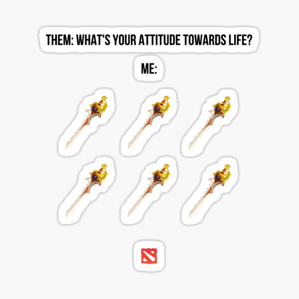 "Dota 2: Divine Rapier 4 Life" Sticker for Sale by PEEKABOO-WEAR ...