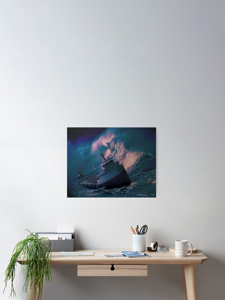 "Edmund Fitzgerald" Poster for Sale by DureallFineArt | Redbubble