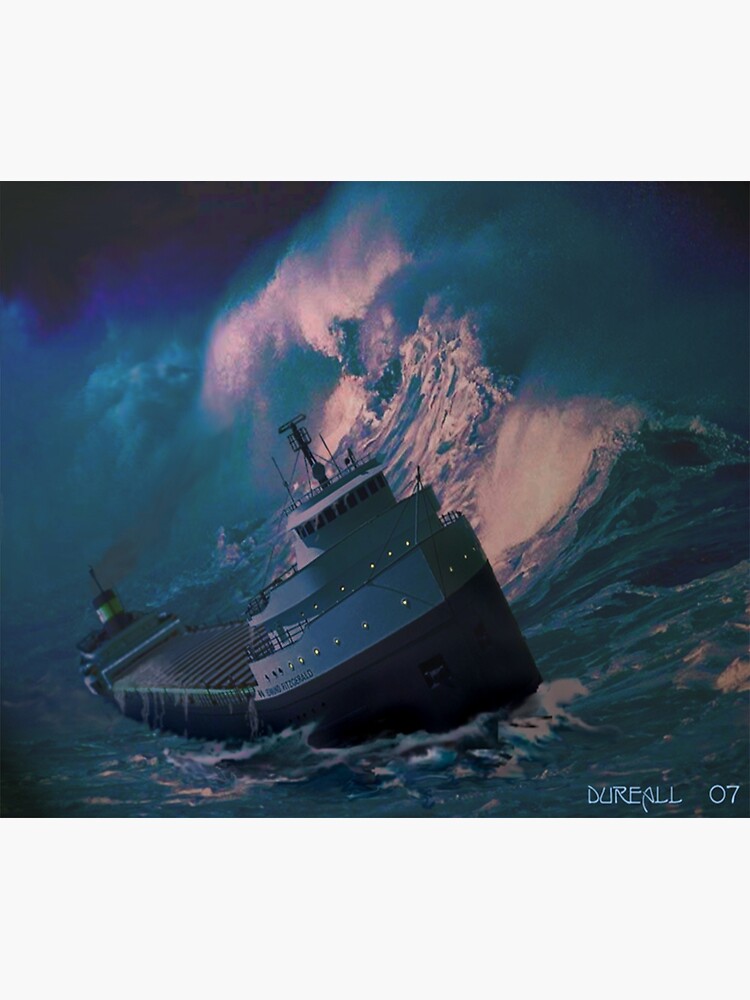 "Edmund Fitzgerald" Throw Blanket for Sale by DureallFineArt | Redbubble