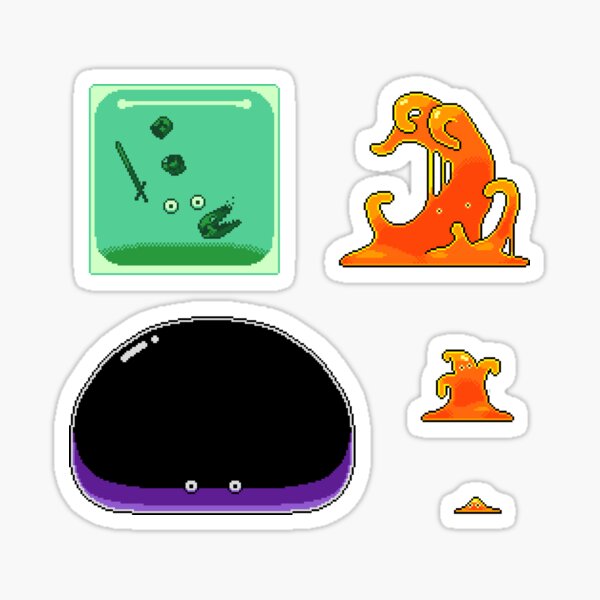 "Ooze Set" Sticker for Sale by breakfasteagle | Redbubble