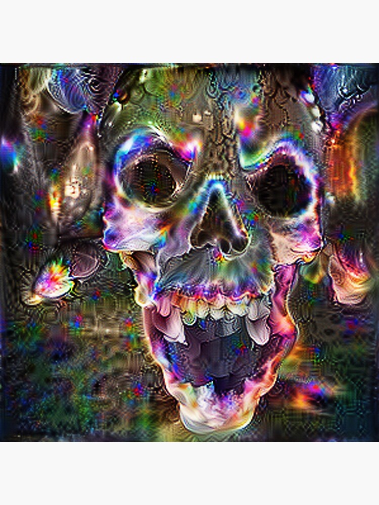 "Get scared by this scary skeleton!" Sticker by ARTificialDSGN2 | Redbubble