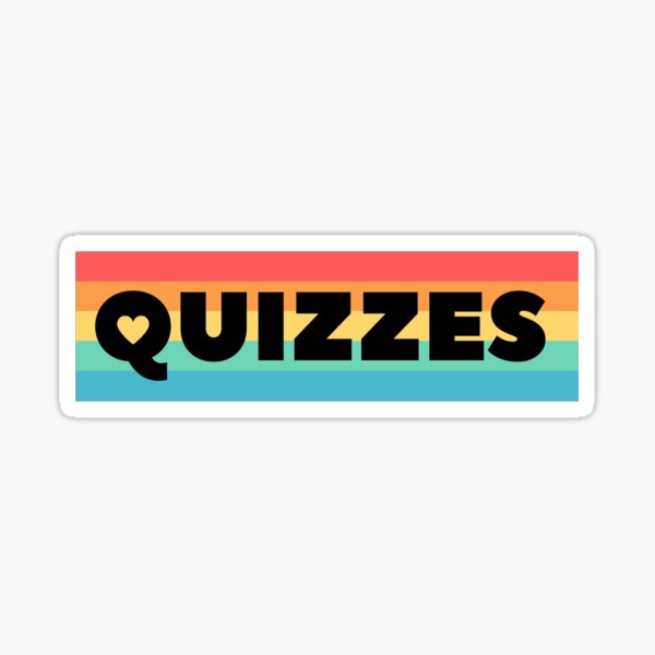 Quizzes Stickers | Redbubble