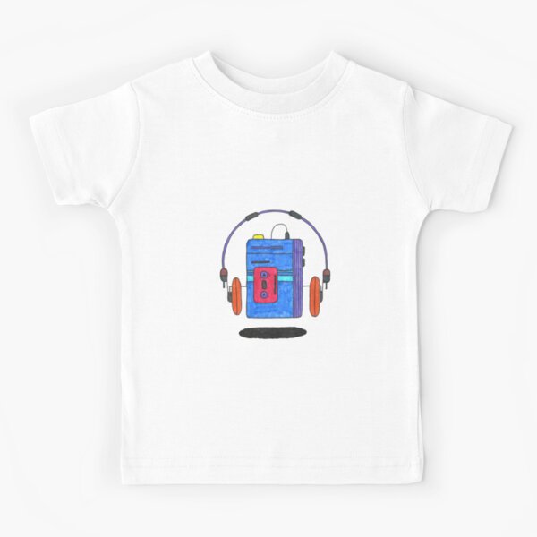 "walkman drawing" Kids T-Shirt by pieonk | Redbubble