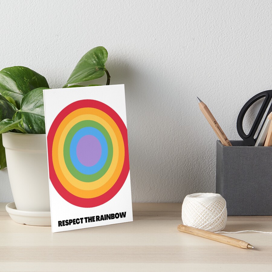 "Respect The Rainbow " Art Board Print for Sale by LydiaSarrou | Redbubble