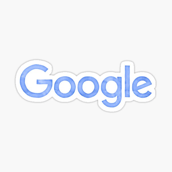 "Ocean Blue Google New Logo" Sticker by thefrshmachine | Redbubble