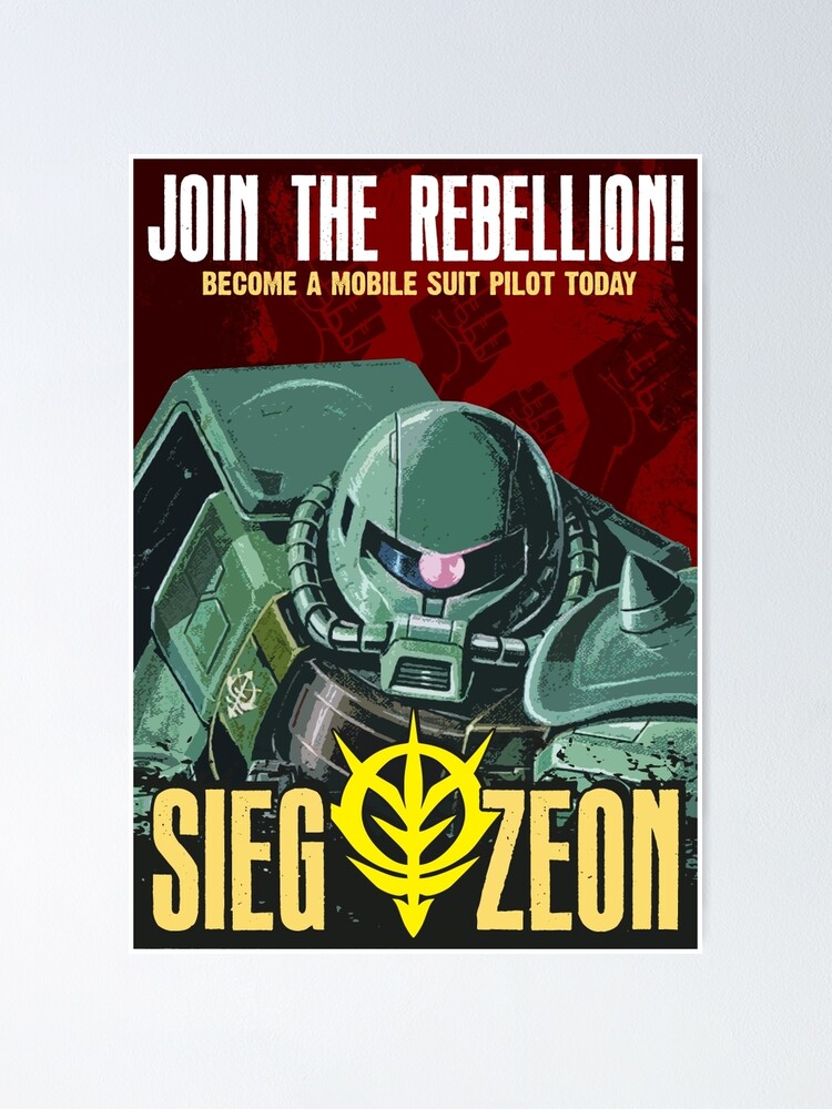 "sieg-zeon" Poster for Sale by DNCArt | Redbubble