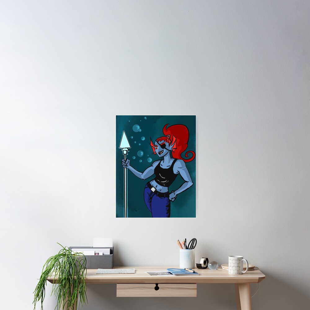 "Undertale- undyne" Poster by ink-pocket | Redbubble