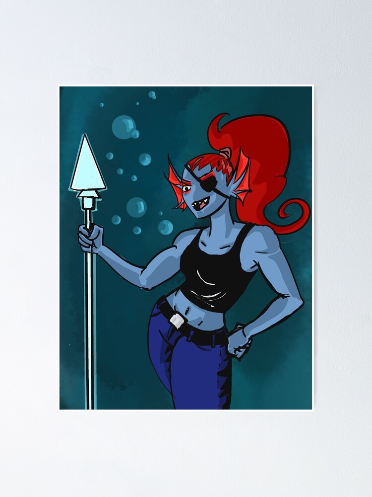 "Undertale- undyne" Poster by ink-pocket | Redbubble