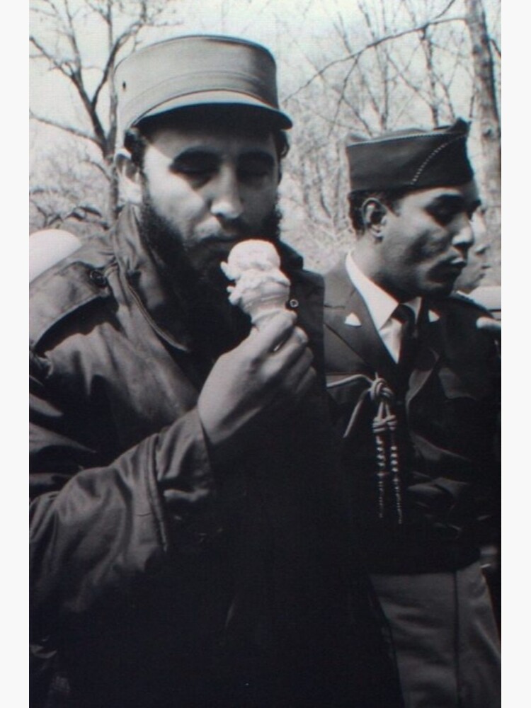 "Black Fidel Castro eating an ice cream" Photographic Print for Sale by ...