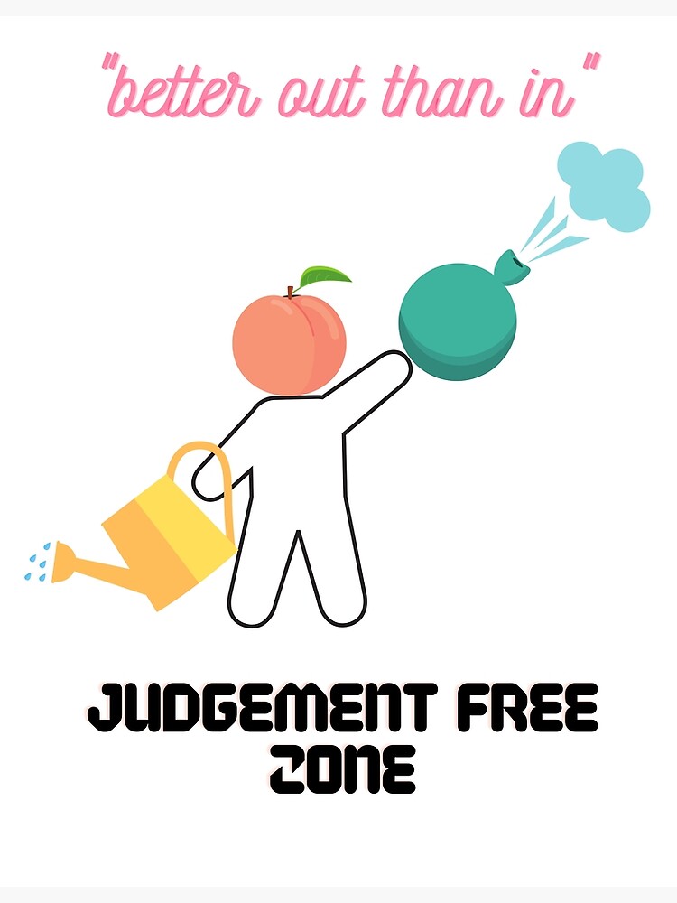 "Judgement Free Zone - Toilet Potty Humor Sign " Canvas Print by ...