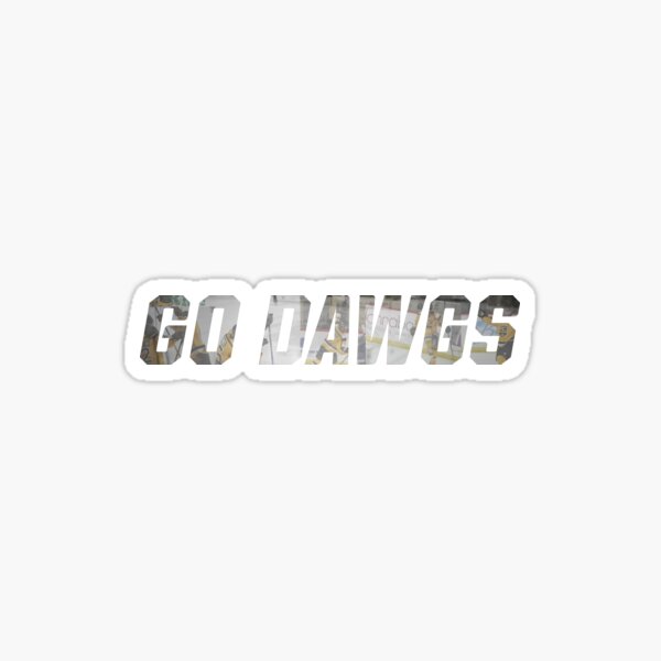"Go Dawgs" Sticker by ccost | Redbubble