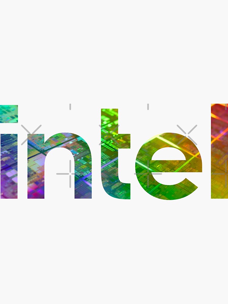 "RGB New Intel Logo | Silicon CPU" Sticker for Sale by BHawk-Graphics ...