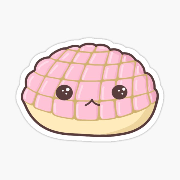"Concha/ melon pan drawing" Sticker by Veju | Redbubble