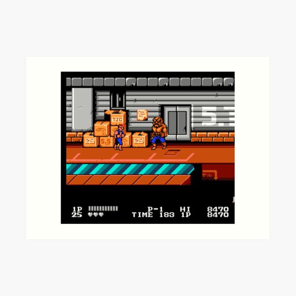"Classic Double Dragon 8 bit " Art Print for Sale by Tark-Abelard ...