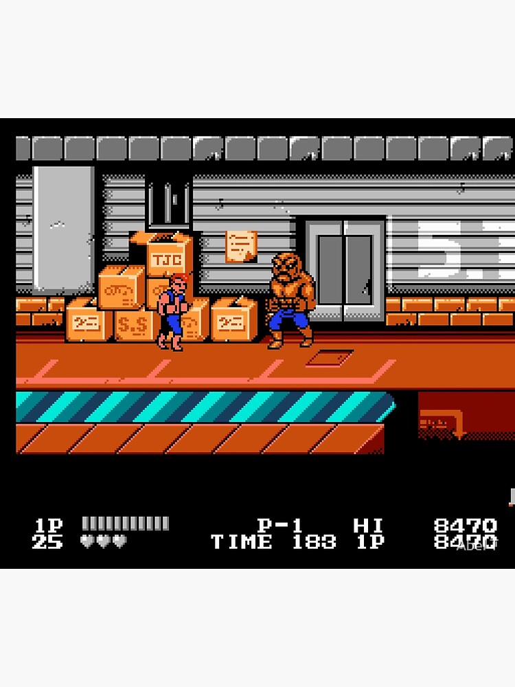 "Classic Double Dragon 8 bit " Art Print for Sale by Tark-Abelard ...