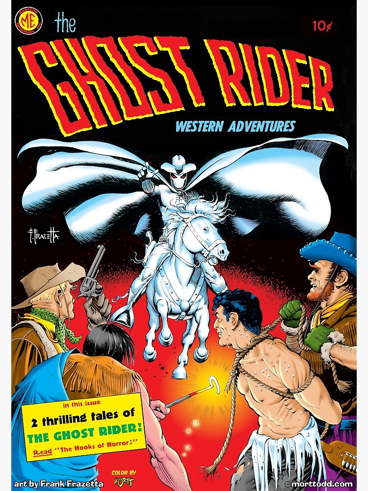 "Ghost Rider Branding Horror by Frank Frazetta" Photographic Print by ...
