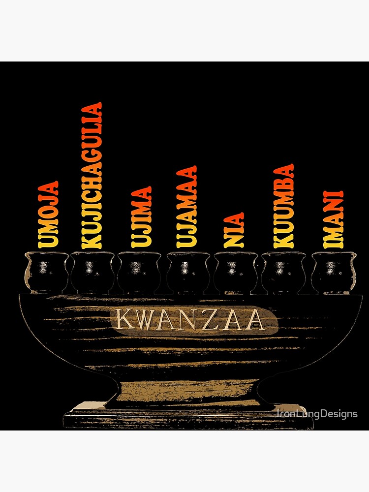 "Kwanzaa Kinara White" Poster for Sale by IronLungDesigns | Redbubble