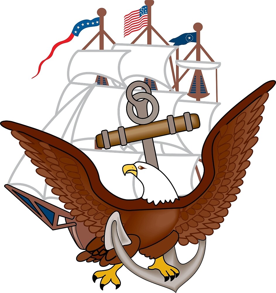 "United States Navy Anchor Constitution Eagle Insignia" by abbeyz71 ...