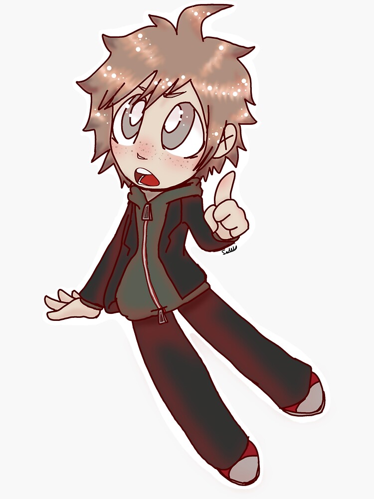 "Makoto Naegi Chibi" Sticker by foxy-tato79 | Redbubble