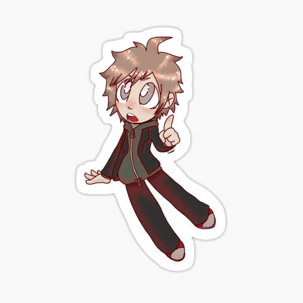 "Makoto Naegi Chibi" Sticker by foxy-tato79 | Redbubble