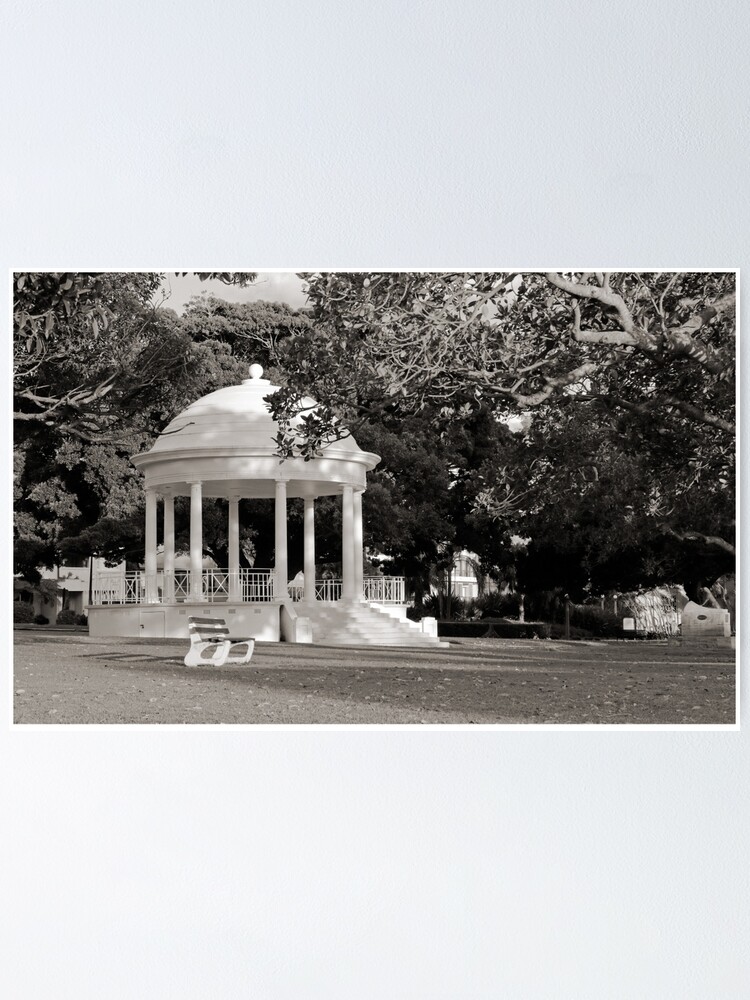 "Balmoral Beach Rotunda Black and White" Poster for Sale by NBlackwell ...