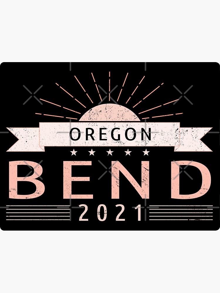 "Bend Oregon USA" Sticker by Tromboo | Redbubble