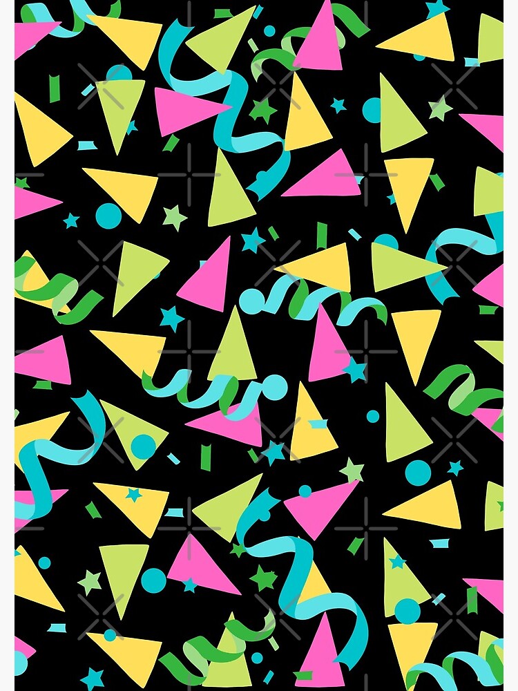 "90s Birthday Party Pattern" Spiral Notebook for Sale by MixedBagMerch ...