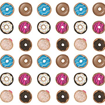 "Donut Heaven - Donut Flavors Pattern" Sticker for Sale by ...