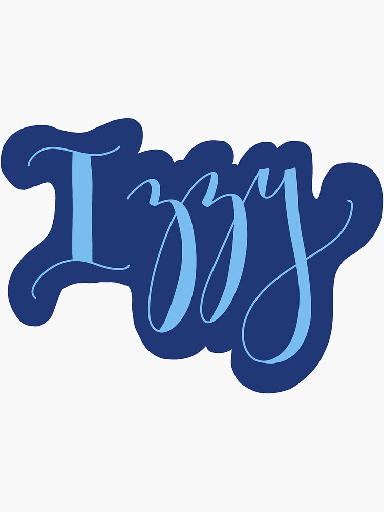 "Izzy Name" Sticker for Sale by ilsheridan | Redbubble