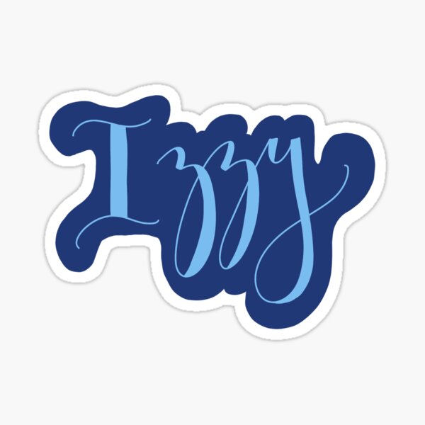 "Izzy Name" Sticker for Sale by ilsheridan | Redbubble