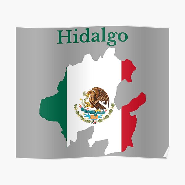 Póster «Mapa del Estado de Hidalgo, México» de marosharaf | Redbubble