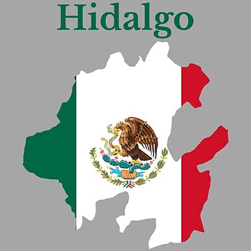 "Hidalgo State Map, Mexico" Sticker for Sale by Marwa Sharafeldin ...