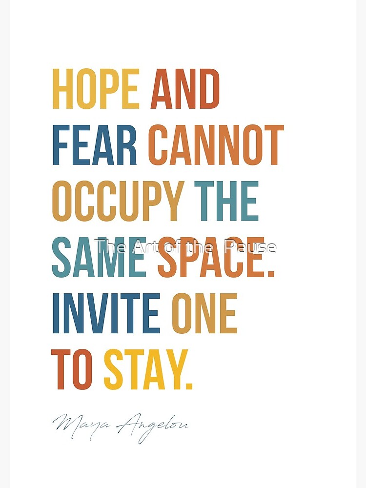 "Hope and Fear" Spiral Notebook for Sale by artpause | Redbubble