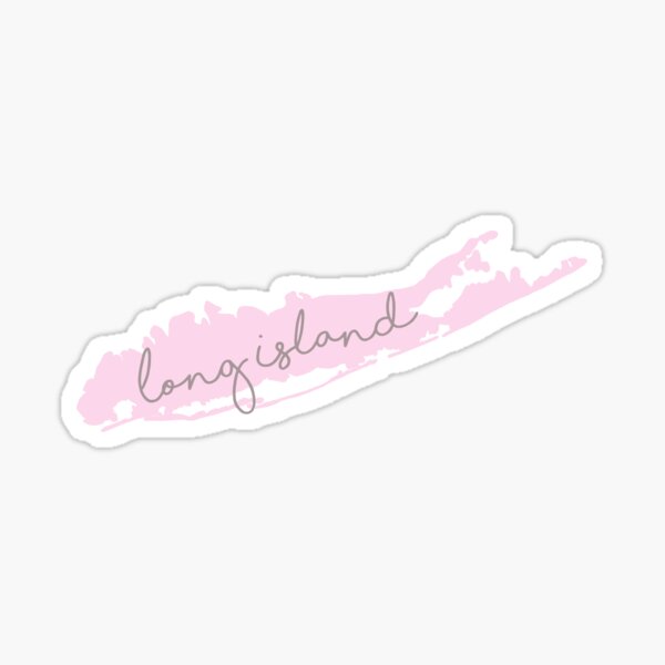 "Pink Long Island" Sticker for Sale by stickerfien | Redbubble