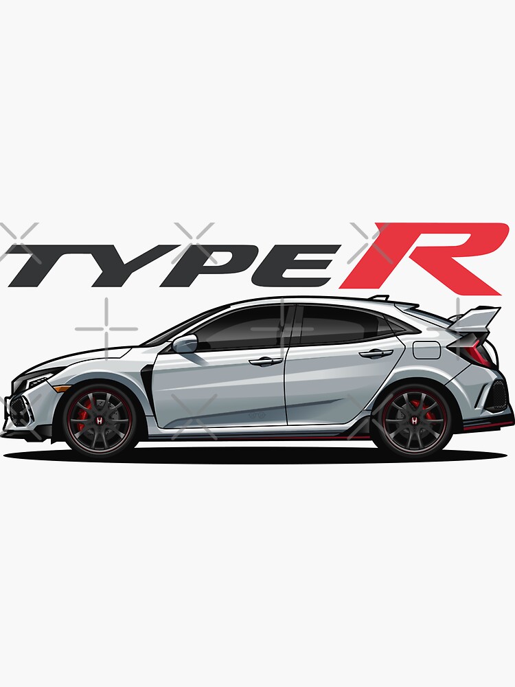 "Civic Type R" Sticker for Sale by JioojiProject | Redbubble