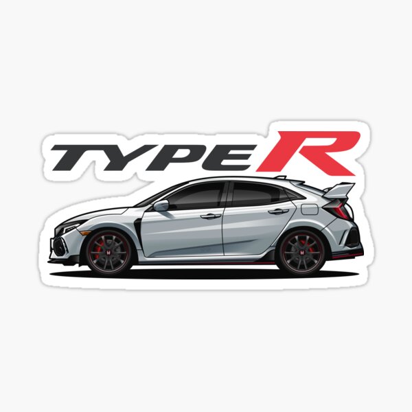 "Civic Type R" Sticker for Sale by JioojiProject | Redbubble