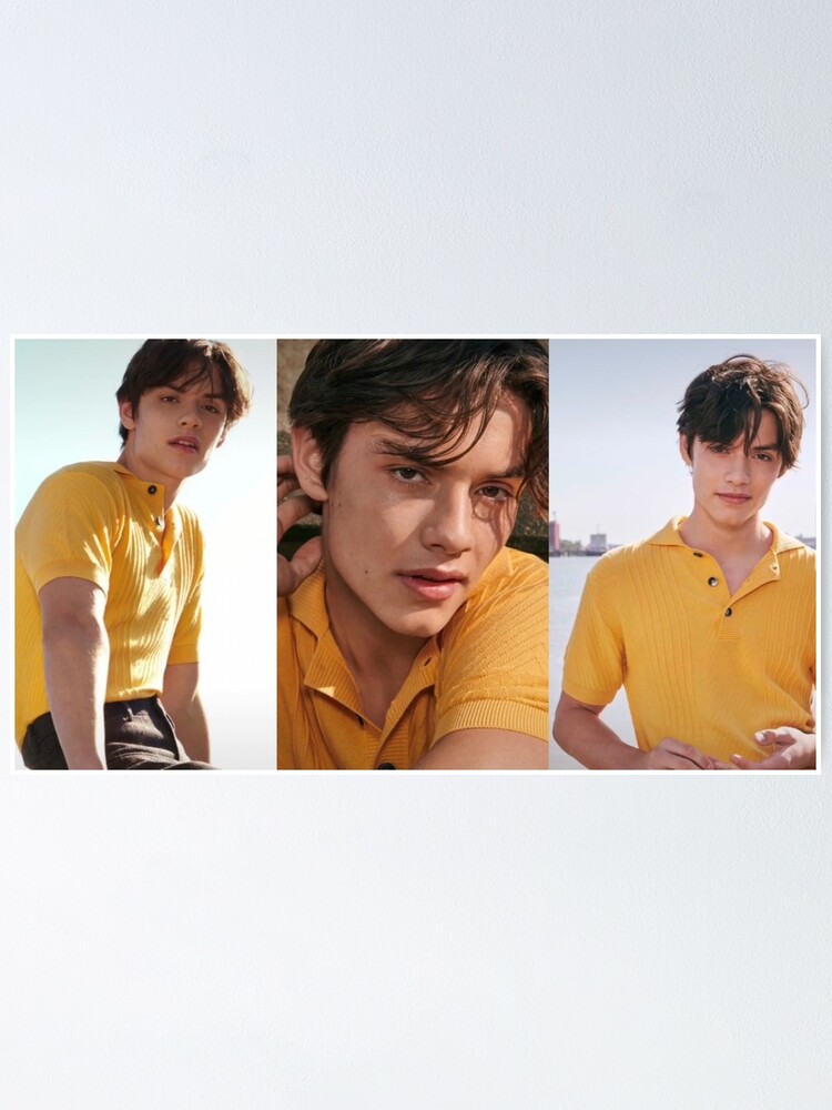 Poster « Collage de Louis Partridge jaune », par tracynguyen23 | Redbubble